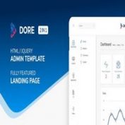 دانلود Dore – Html jQuery Admin Template & Landing Page - پاور ورد