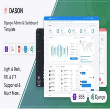 قالب Django داشبورد مدیریت Dason