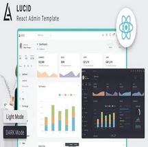 قالب ReactJS مدیریتی Lucid