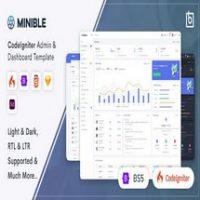 قالب CodeIgniter داشبورد مدیریتی Minible