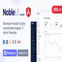 قالب انگولار مدیریتی NobleUI