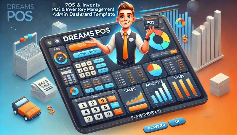 DreamsPOS قالب داشبورد مدیریت فروش، انبارداری و POS با پشتیبانی از ...