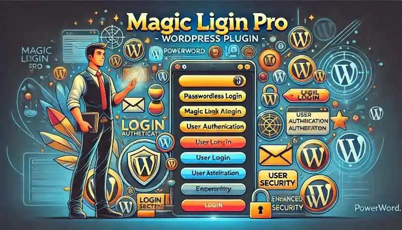 افزونه وردپرس Magic Login Pro ورود سریع و بدون رمز عبور با لینک جادویی ...