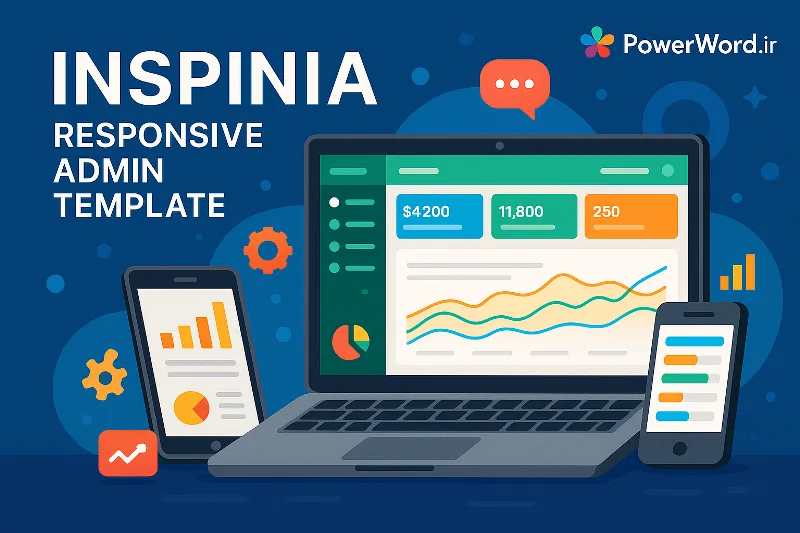 قالب Inspinia داشبورد حرفه‌ای برای پروژه‌های مدیریتی و فریم‌ورک‌ها